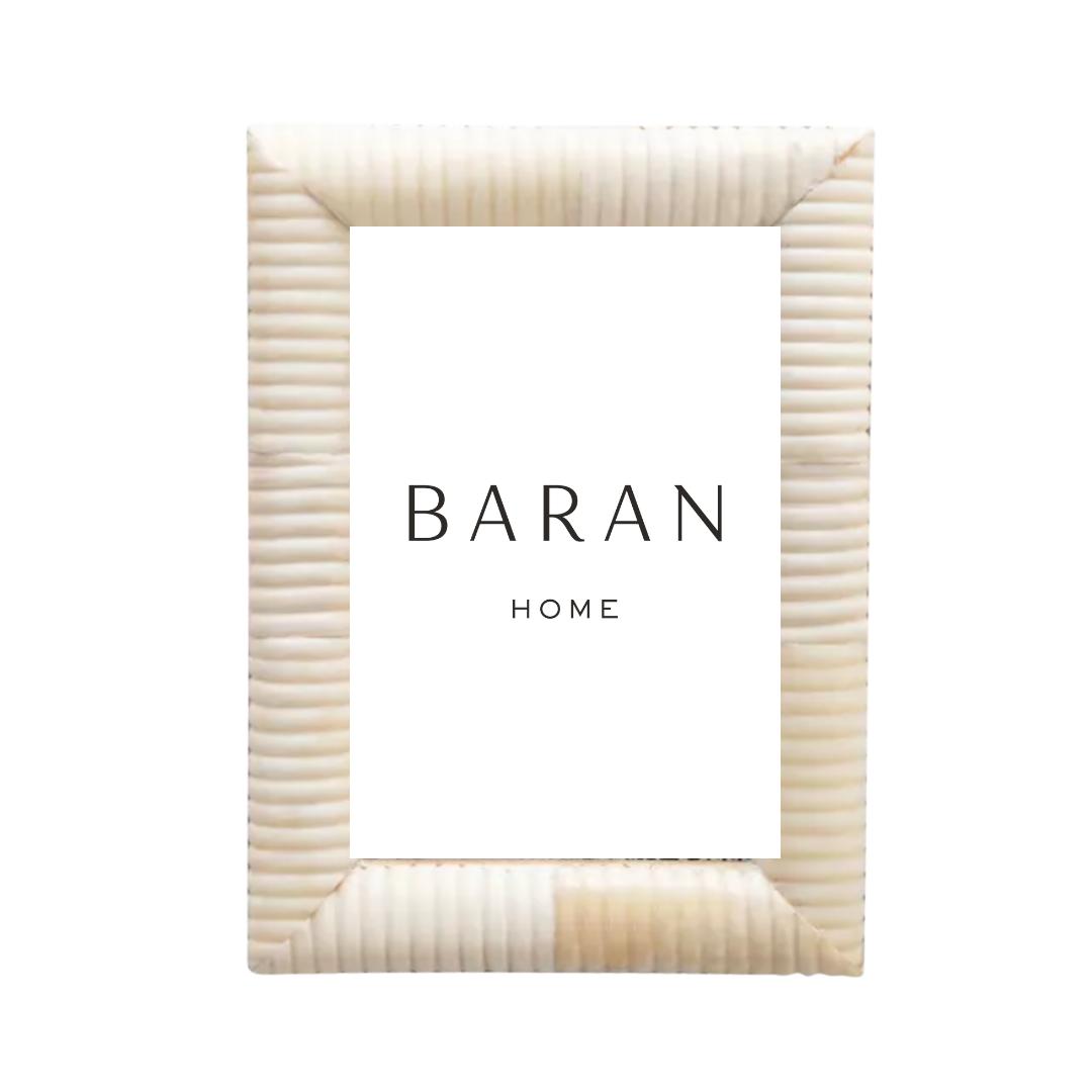 White Fluted Frame – BARAN HOME